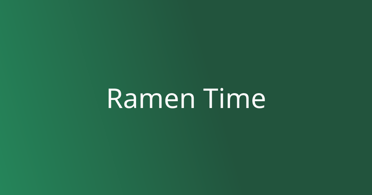 Order Authentic Japanese Online | Ramen Time - Pickup or Delivery Available